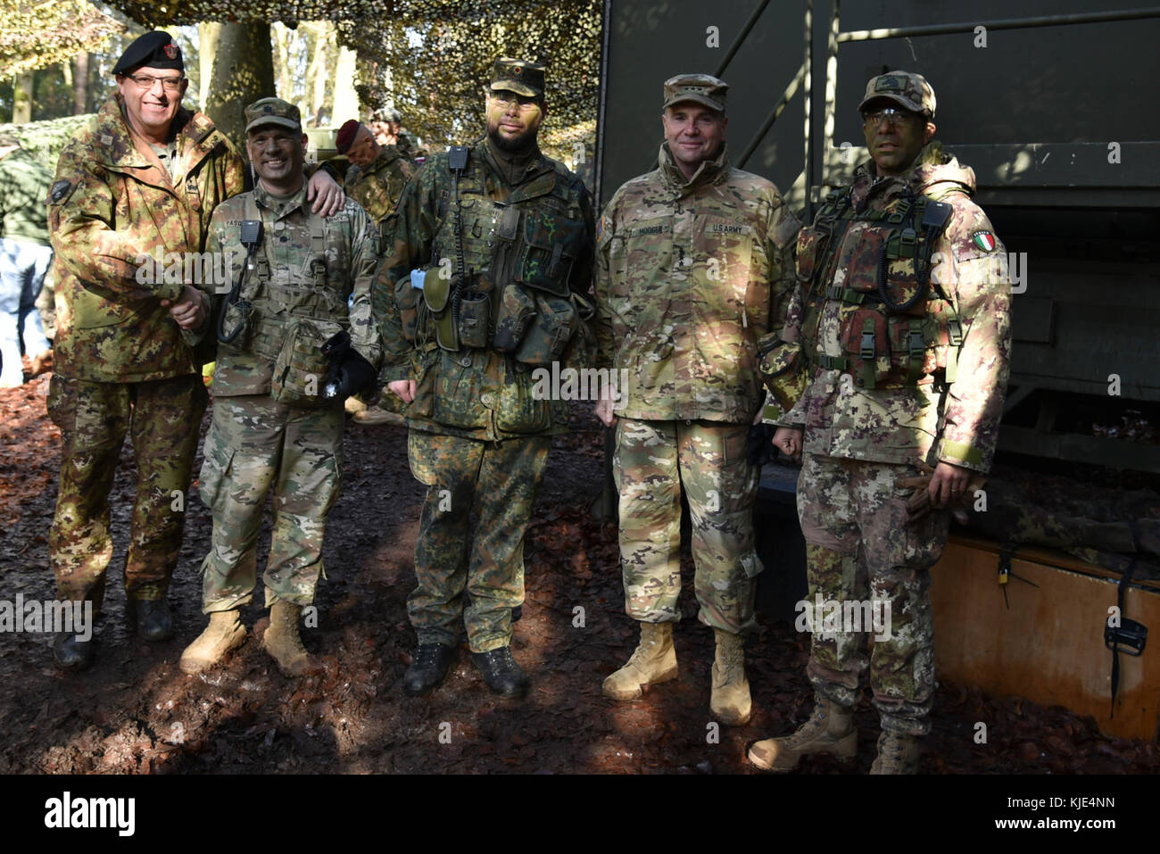U.S. Army Lt. Gen. Ben Hodges, second from right, Commanding General of ...