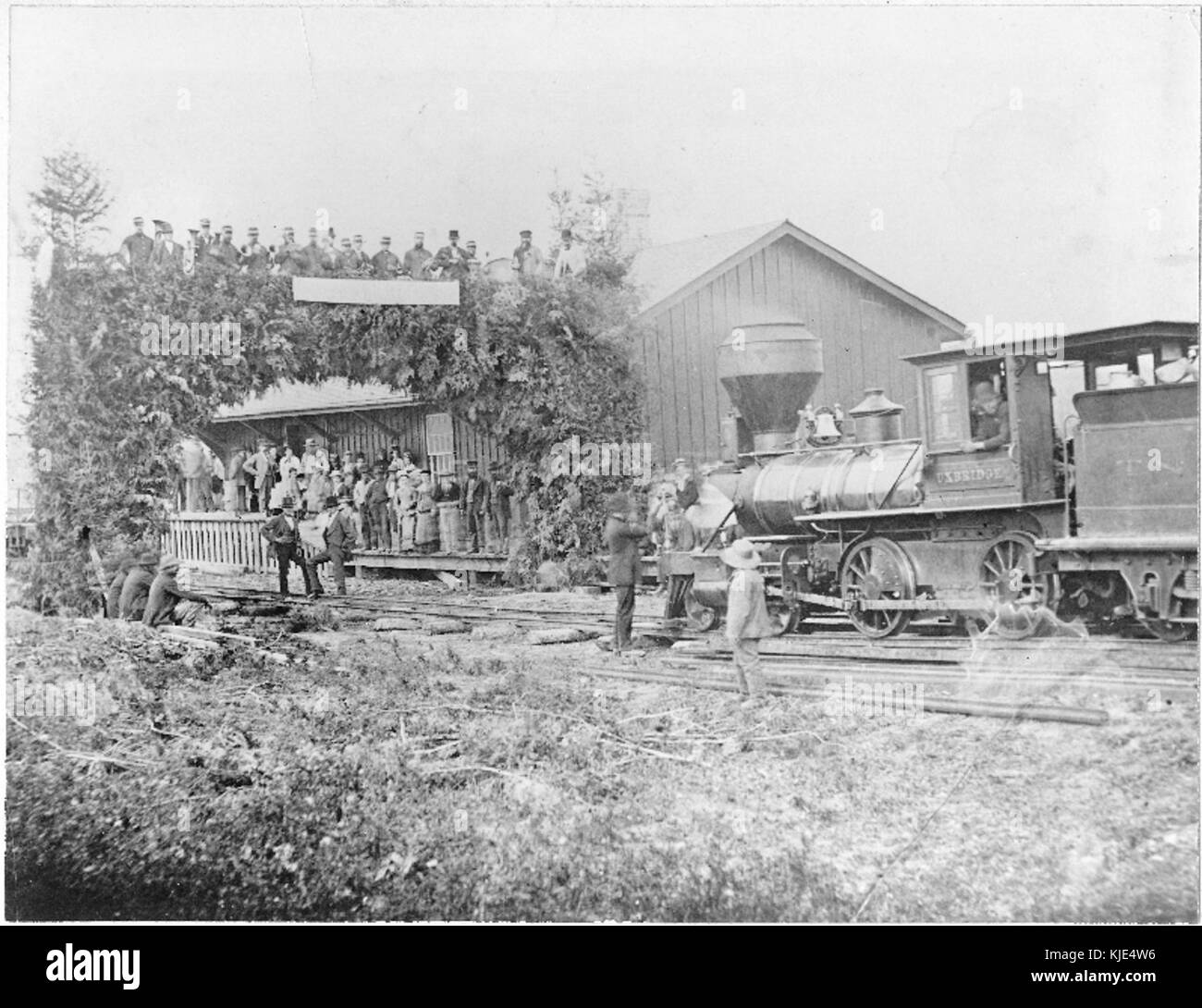 First train to Sutton on the LSJR Stock Photo - Alamy