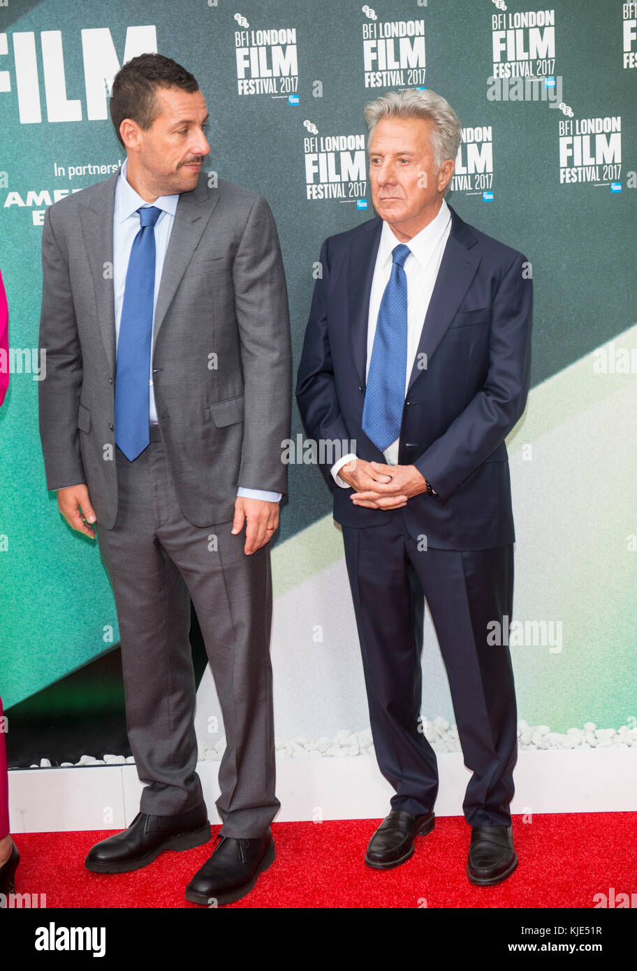 Adam Sandler and Dustin Hoffman at the 'The Meyerowitz Stories ...