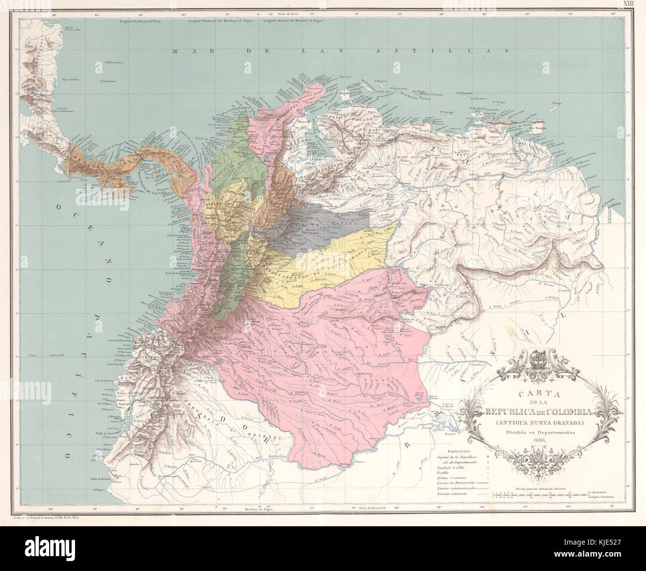 Mapa de 1890 hi-res stock photography and images - Alamy