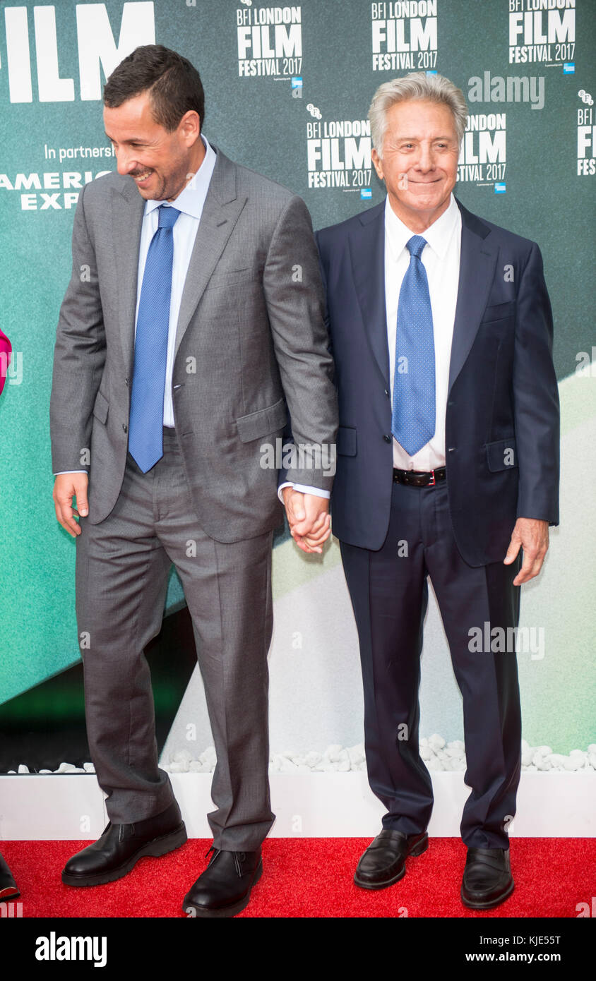 Adam Sandler and Dustin Hoffman at the 'The Meyerowitz Stories ...