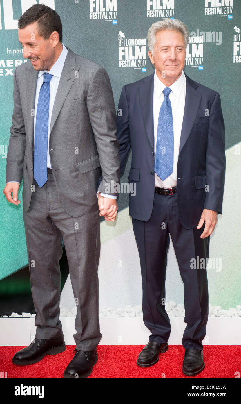 Adam Sandler and Dustin Hoffman at the 'The Meyerowitz Stories ...