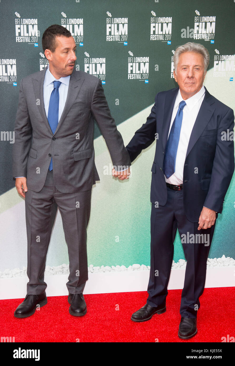 Adam Sandler and Dustin Hoffman at the 'The Meyerowitz Stories ...