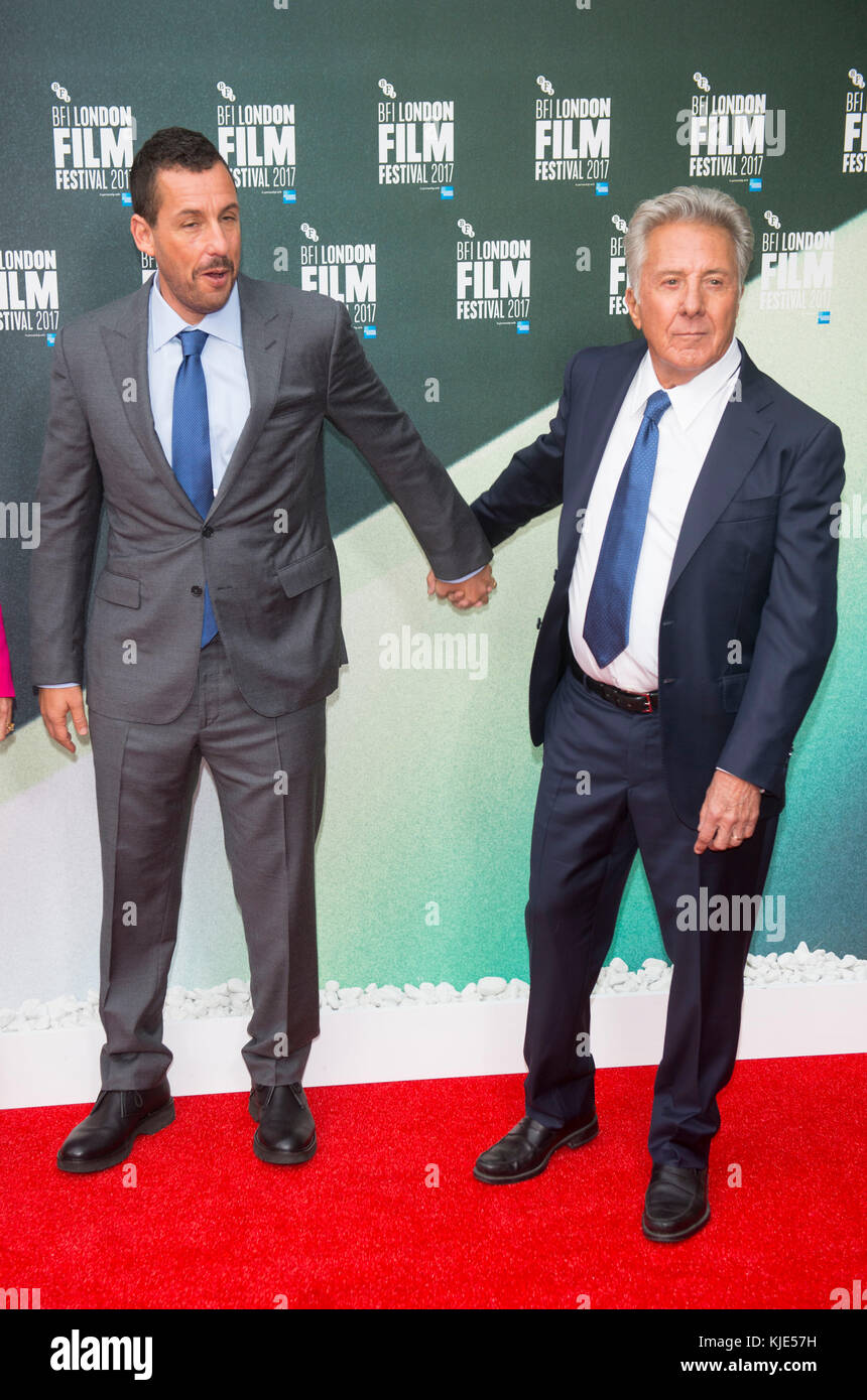 Adam Sandler and Dustin Hoffman at the 'The Meyerowitz Stories ...