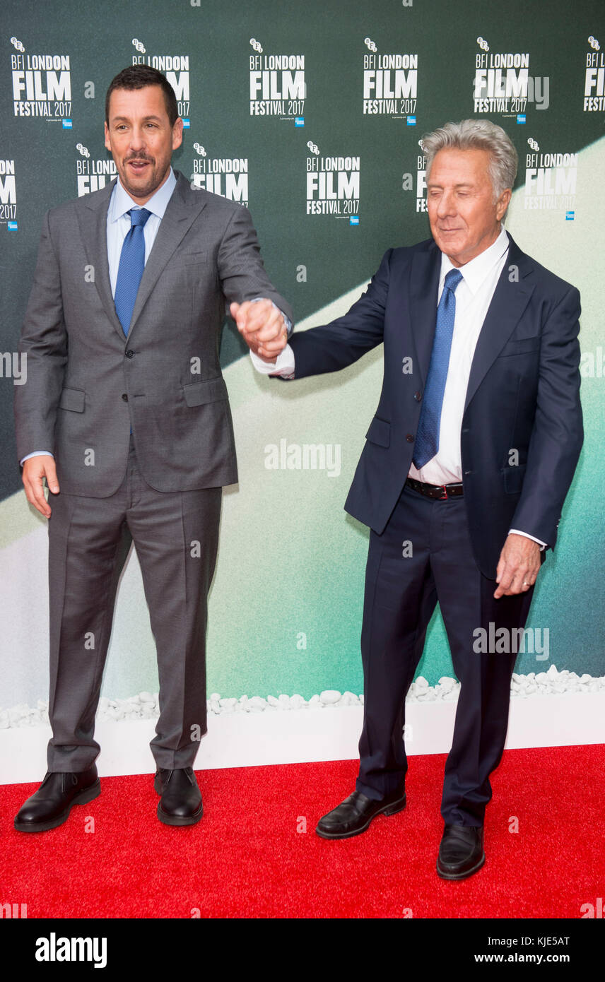Adam Sandler and Dustin Hoffman at the 'The Meyerowitz Stories ...