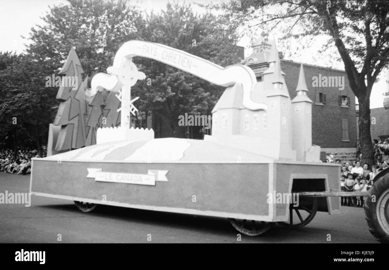 Parade. St. Jean Baptiste BAnQ P48S1P15669 Stock Photo - Alamy