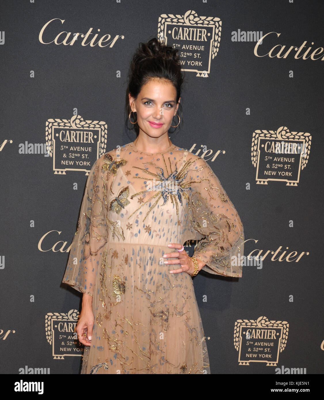 NEW YORK, NY - SEPTEMBER 07: Katie Holmes attends the Cartier Fifth ...