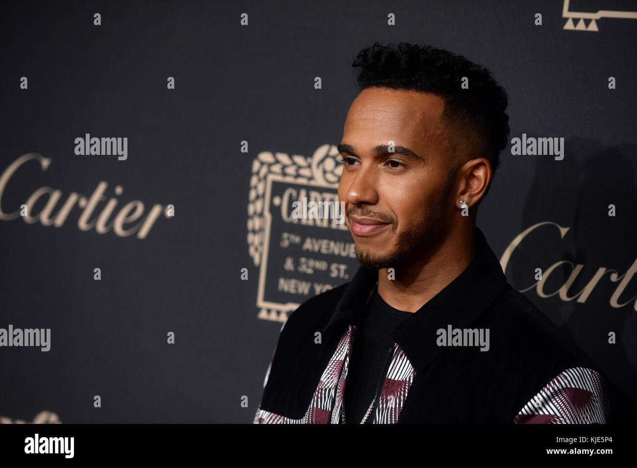NEW YORK, NY - SEPTEMBER 07: Lewis Hamilton attends the Cartier Fifth ...