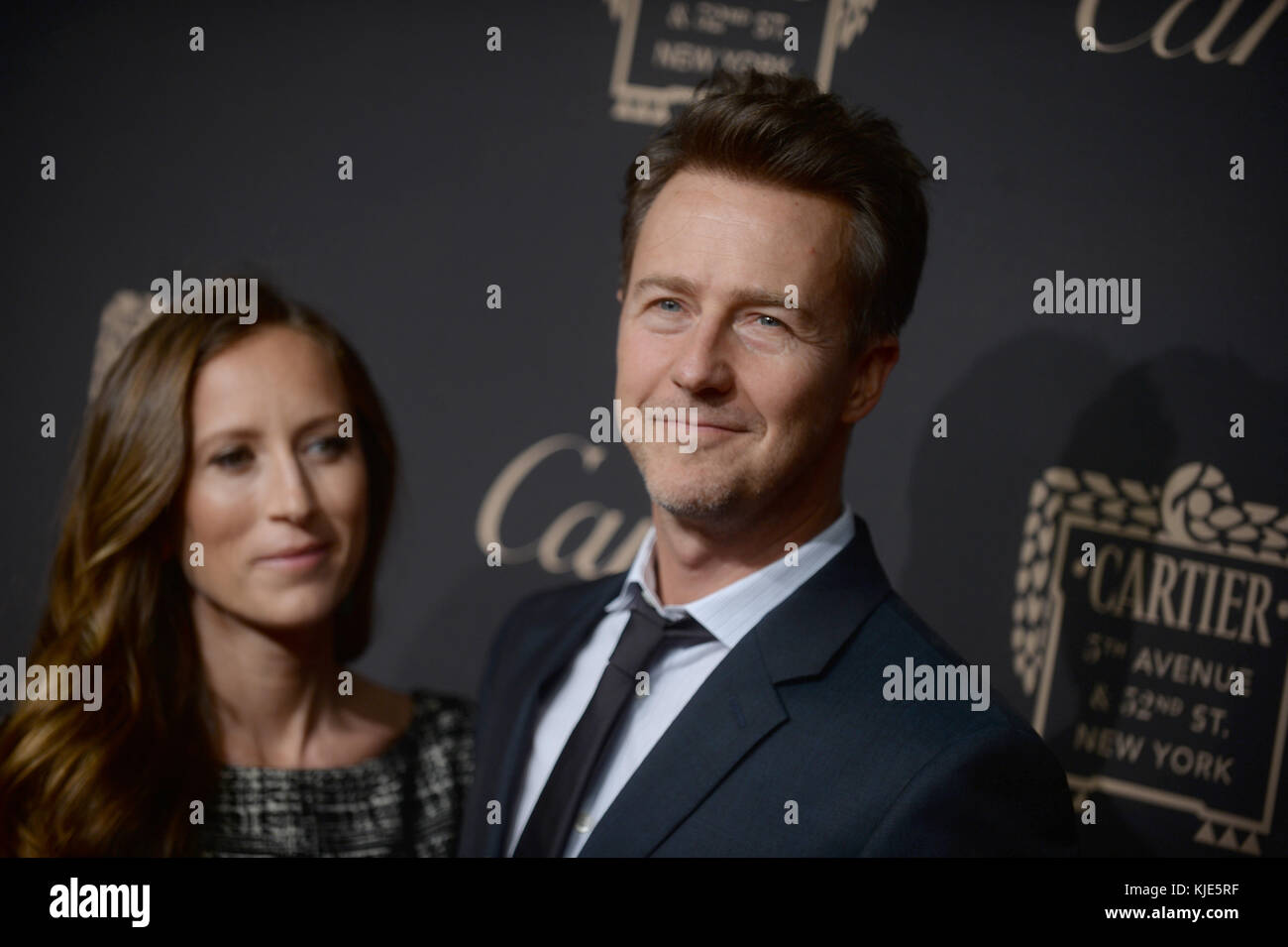 NEW YORK, NY - SEPTEMBER 07: Ed Norton, Shauna Robertson attends the ...