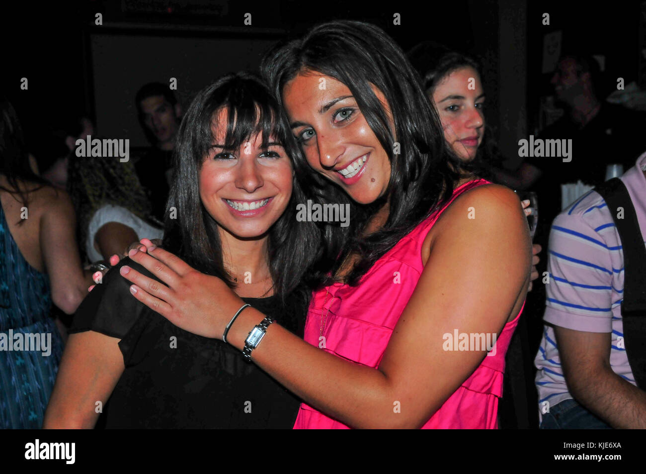New York, New York - July 31, 2009: People having fun at a bar in New ...