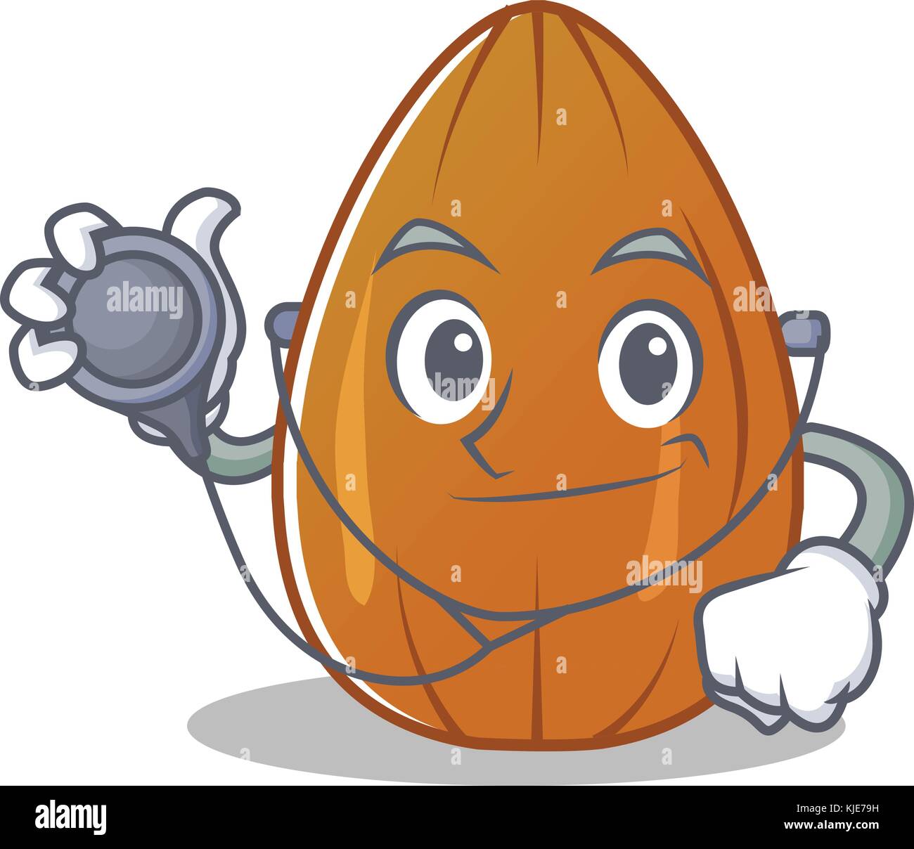 Doctor almond nut character cartoon Stock Vector Image & Art - Alamy