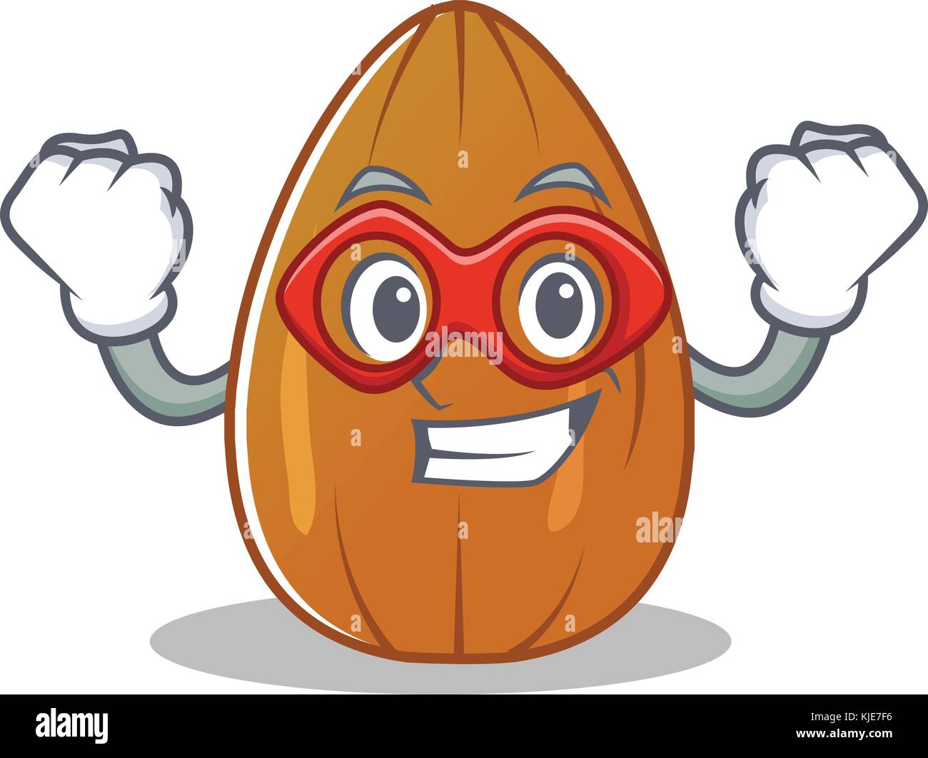 Super hero almond nut character cartoon Stock Vector Image & Art - Alamy