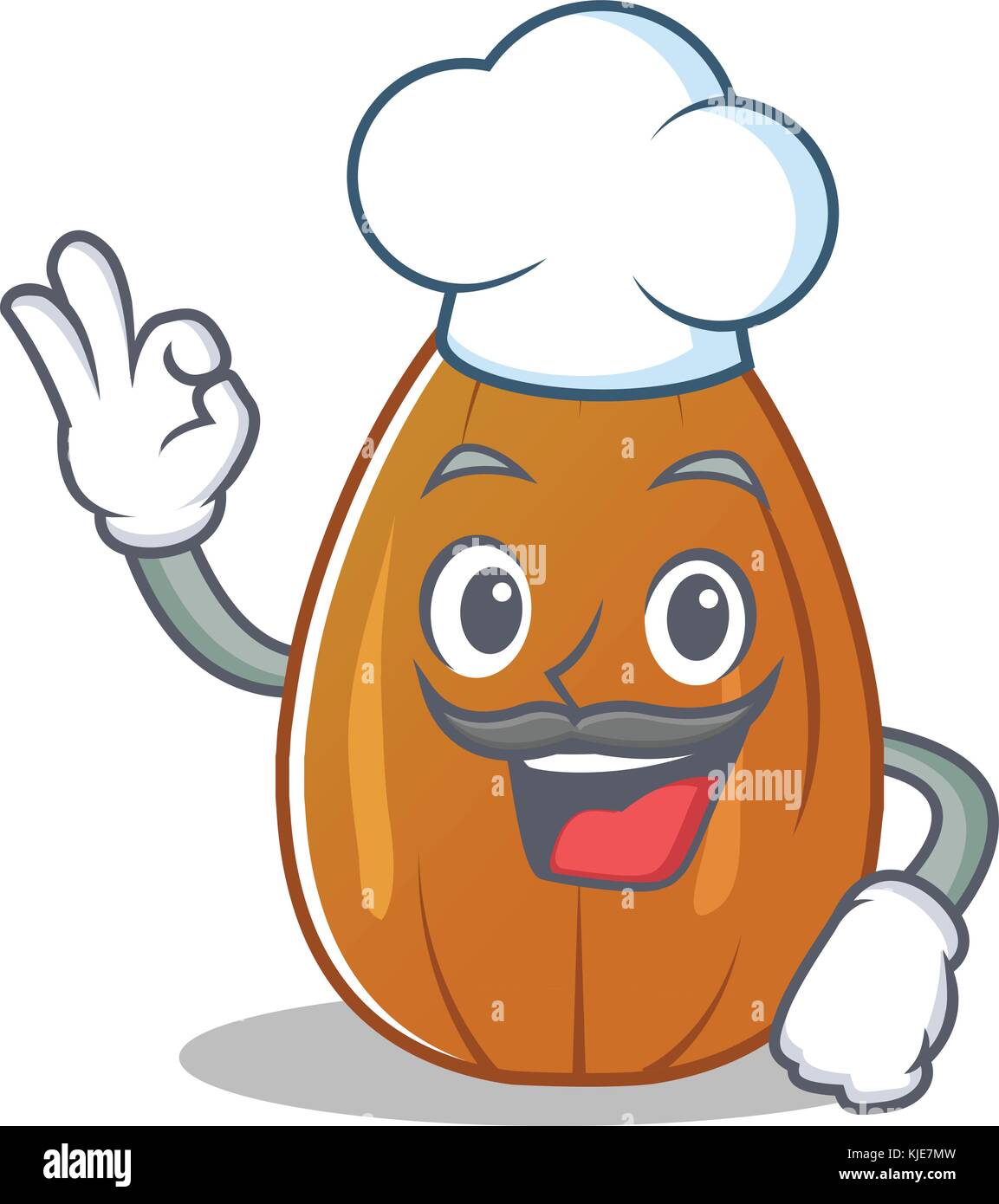 Chef almond nut character cartoon Stock Vector Image & Art - Alamy