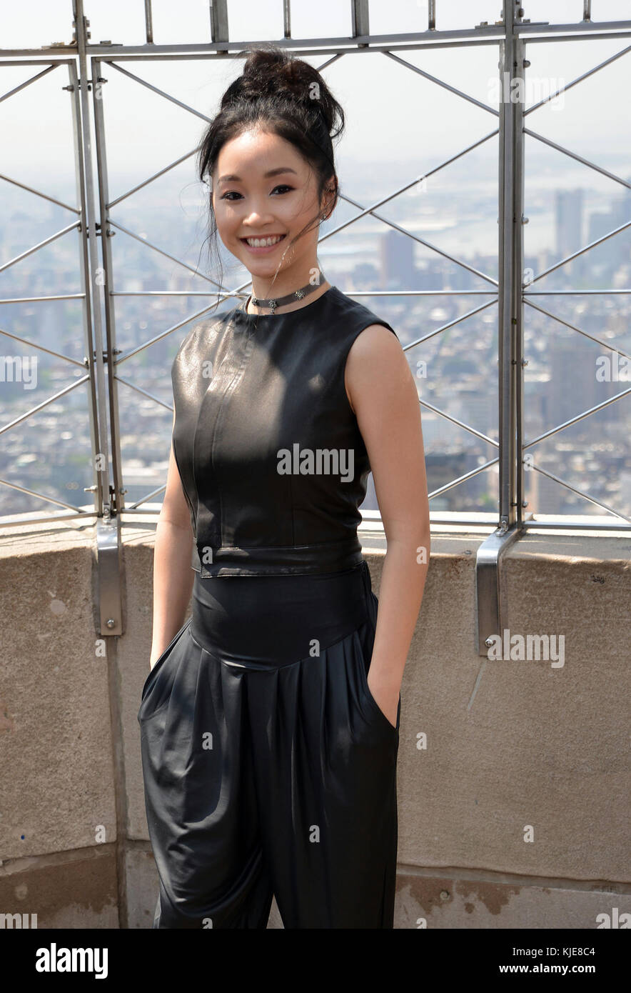 NEW YORK, NY - MAY 25: Lana Condor of 'X-Men: Apocalypse' visits the ...