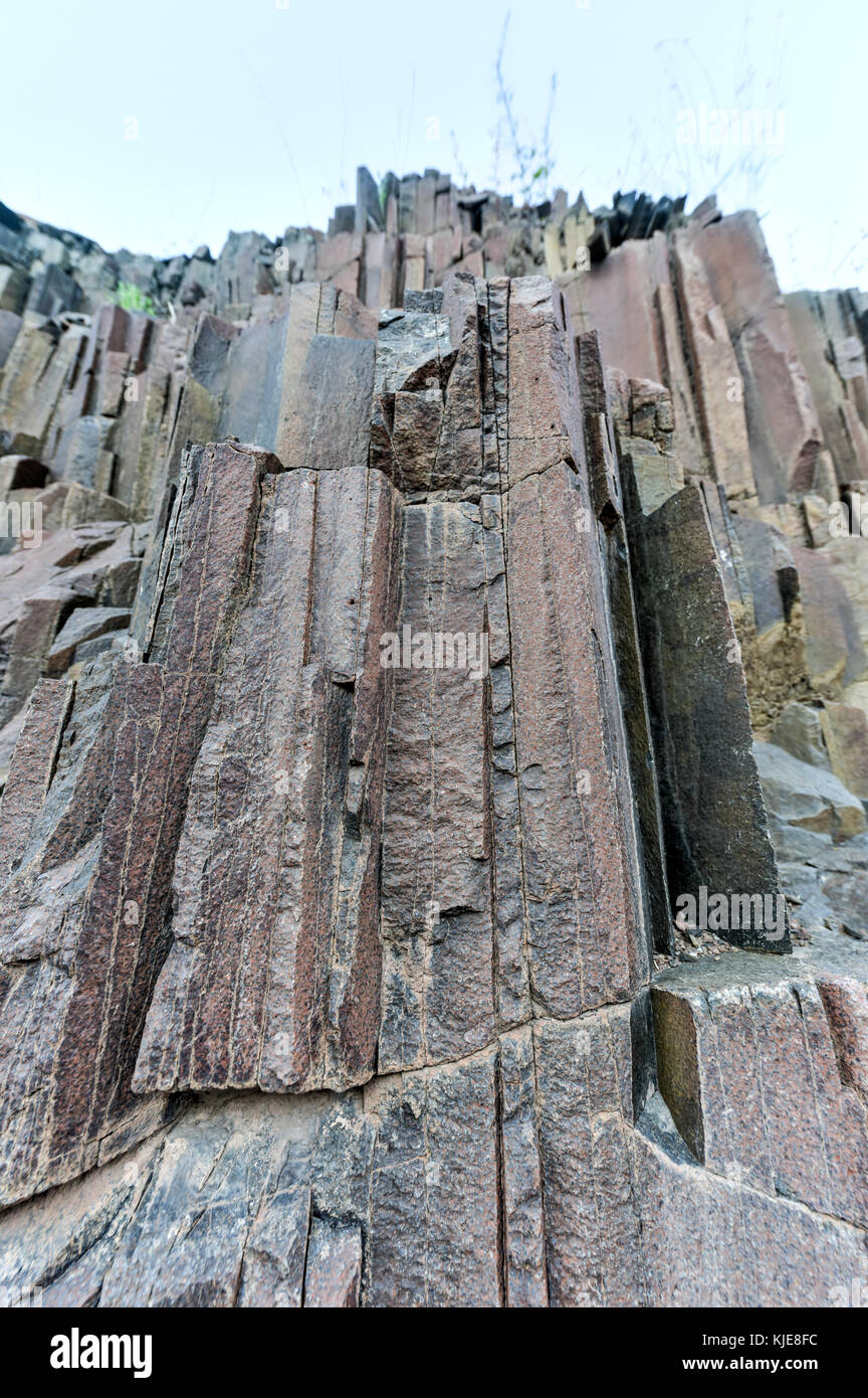 Basalt, volcanic rocks known as the Organ Pipes in Twyfelfontein ...