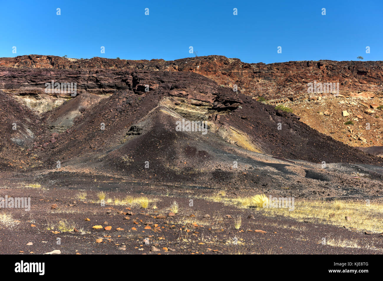 Landscape of the Burnt Mountain in Damaraland, Namibia Stock Photo - Alamy