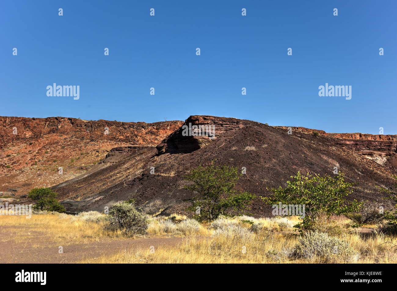 Landscape of the Burnt Mountain in Damaraland, Namibia Stock Photo - Alamy