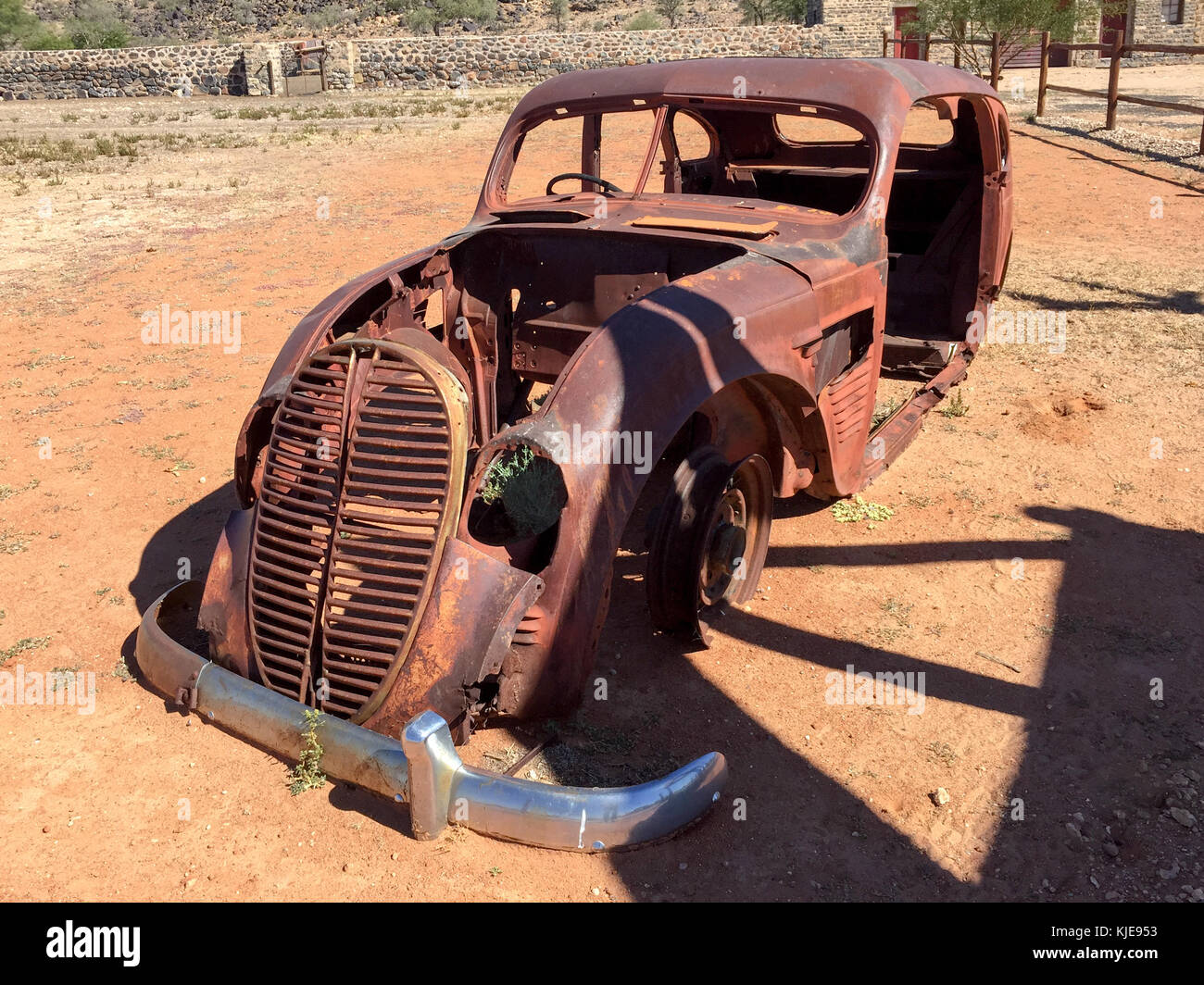 Rusting Old Truck in Helmeringhausen, Namibia Stock Photo - Alamy