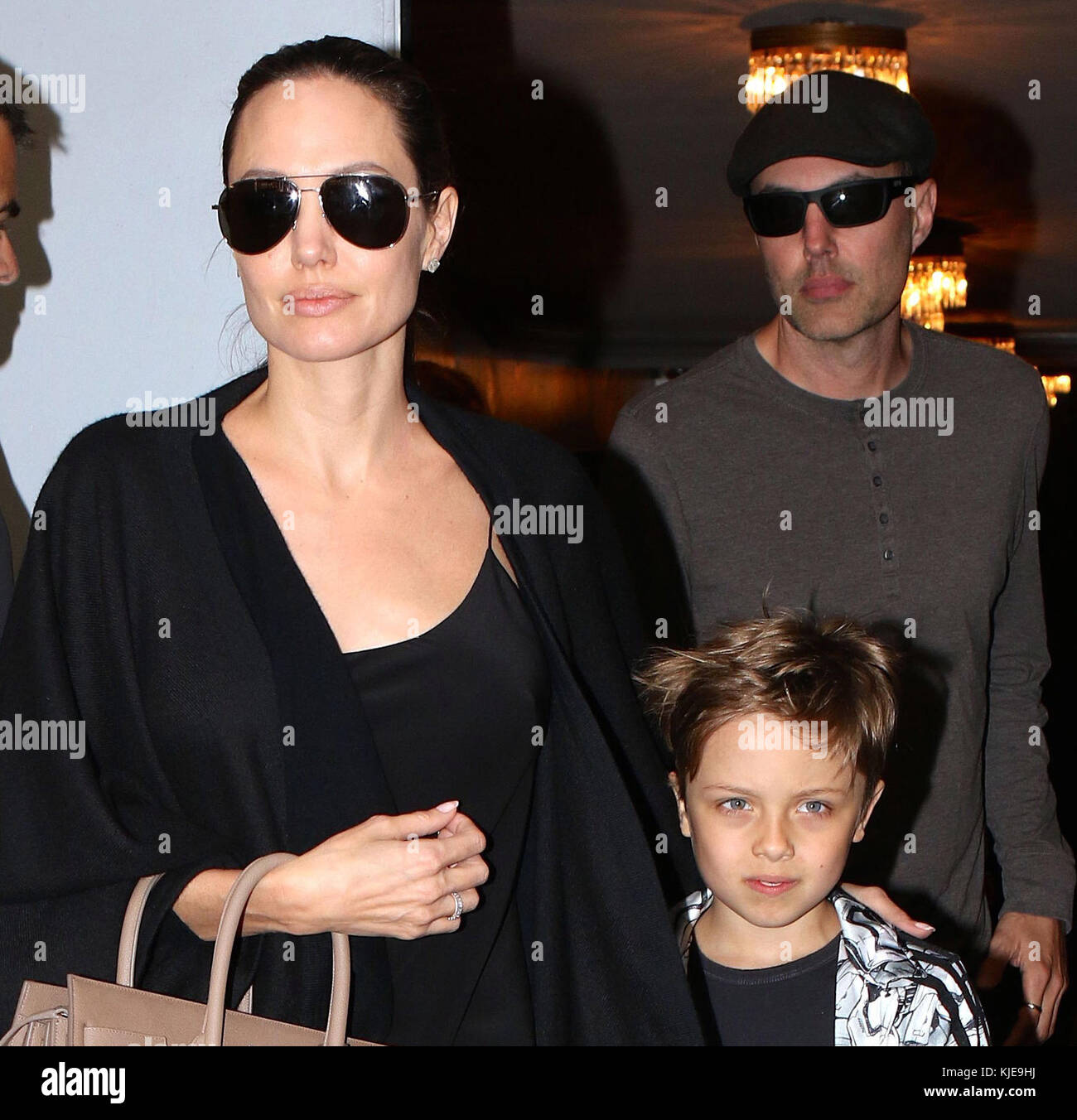 New York Ny June 19 Angelina Jolie And Her Son Knox Leon Jolie Pitt