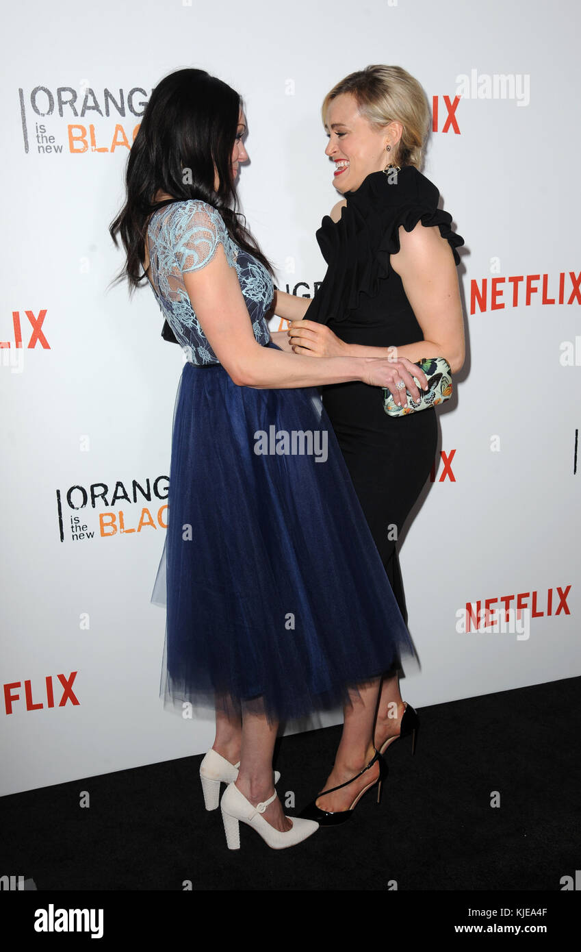 NEW YORK, NY - JUNE 16: Laura Prepon, Taylor Schilling attends the ...