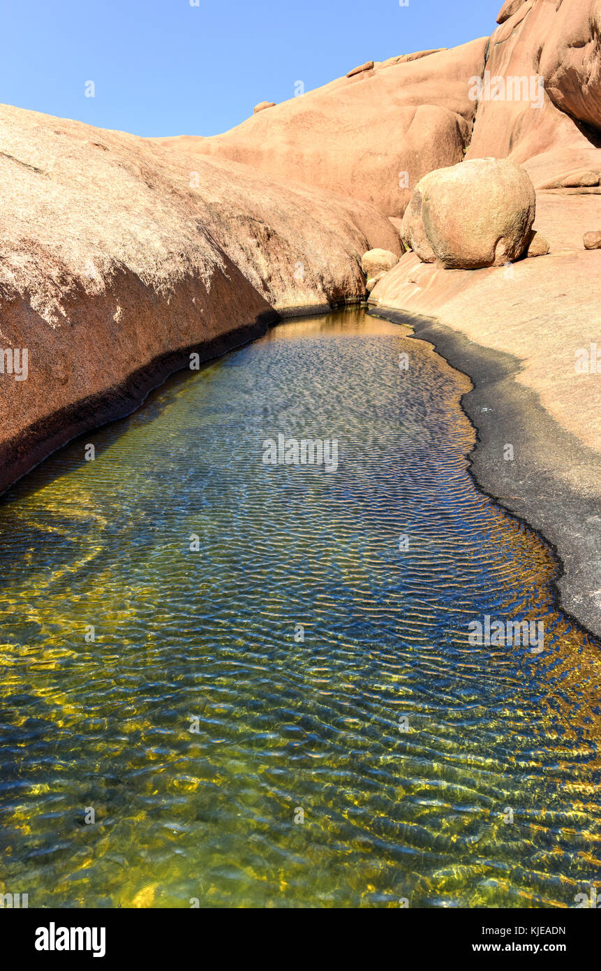 Water hole in Spitzkoppe in the Namib desert of Namibia Stock Photo - Alamy