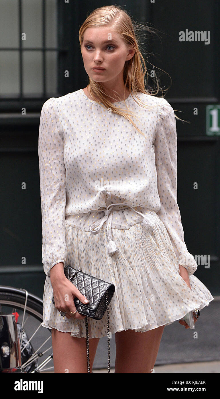 Victoria secret model elsa hosk in manhattan hi-res stock photography ...