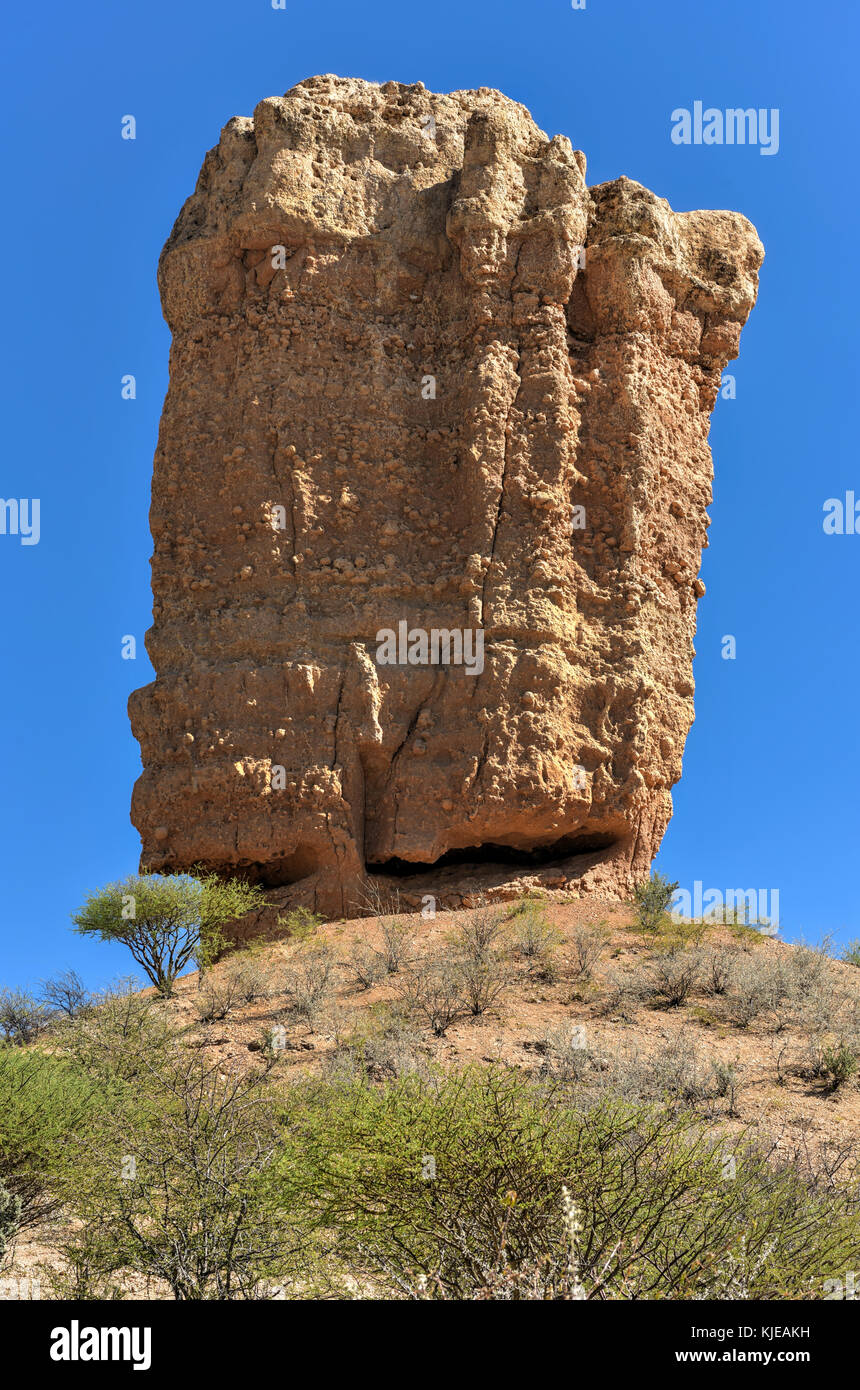 The Vingerklip (Rock Finger) in Namibia is a geological leftover of the ...