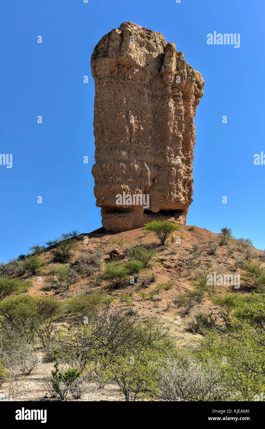 The Vingerklip (Rock Finger) in Namibia is a geological leftover of the ...