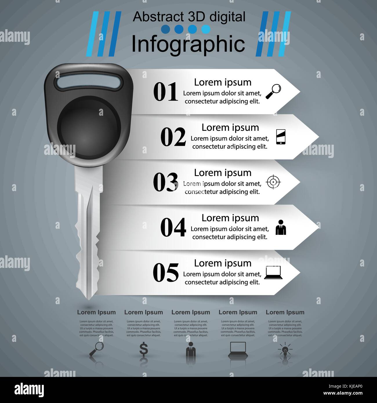 Lock, key - business infographic Stock Vector Image & Art - Alamy