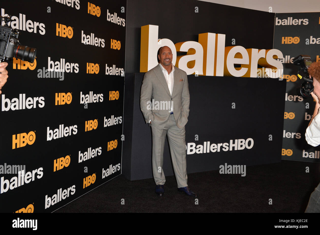 MIAMI BEACH, FL - JULY 14: Dwayne Johnson attends the HBO Ballers ...