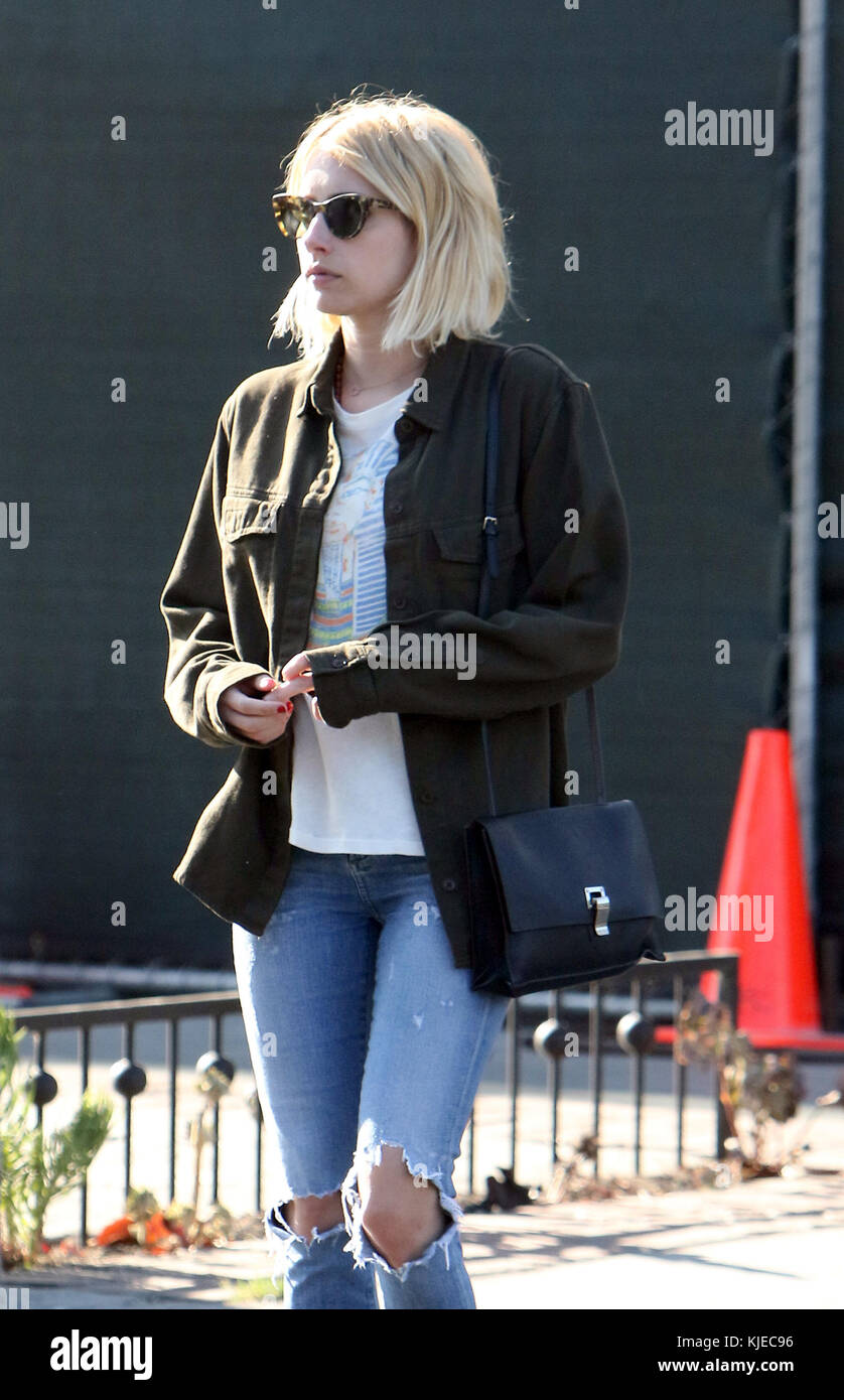 LOS ANGELES, CA - JULY 05: Emma Roberts cuts a stylish figure in ...