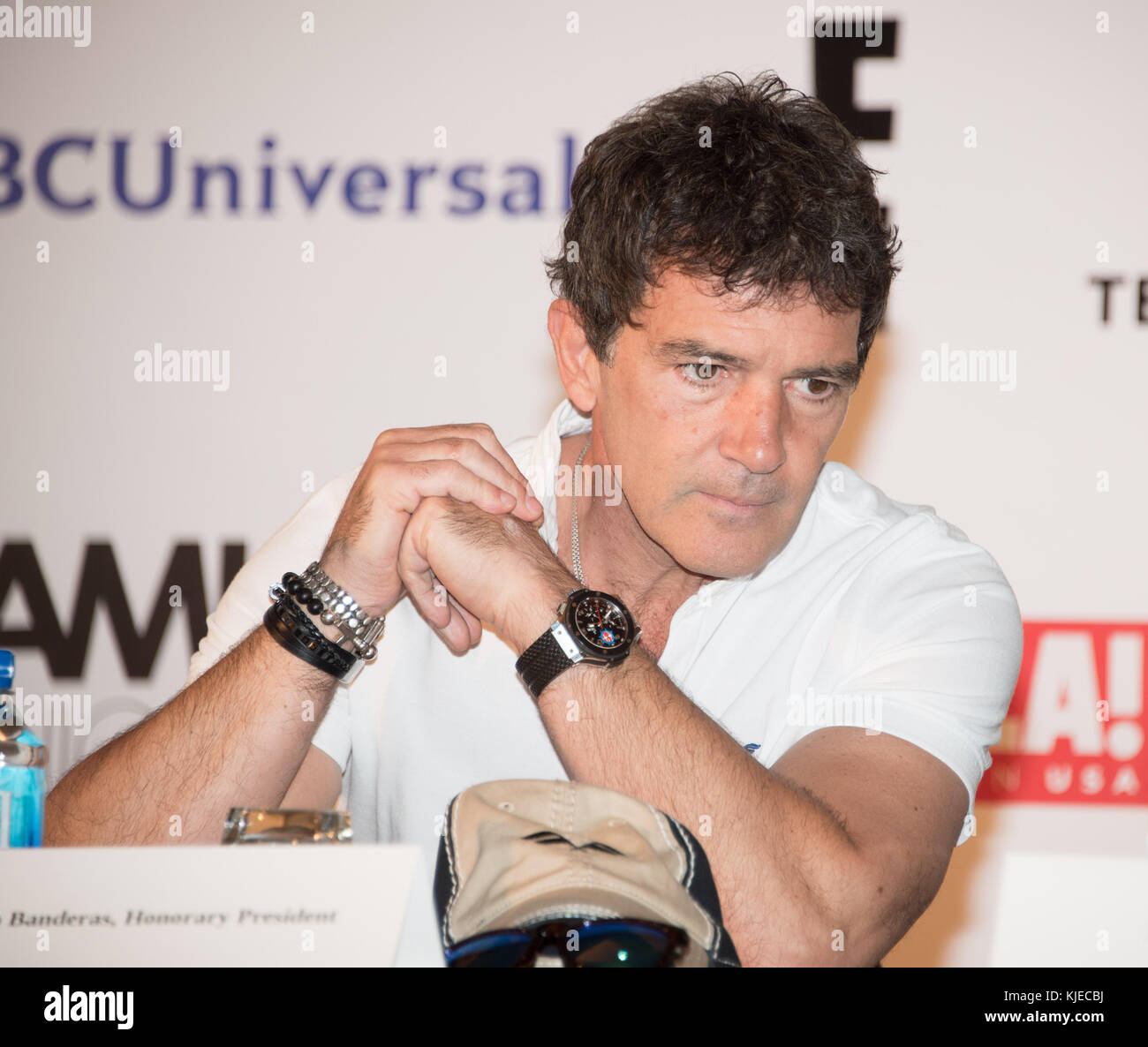 MIAMI, FL - JUNE 01: Actor Antonio Banderas. José Antonio Domínguez ...