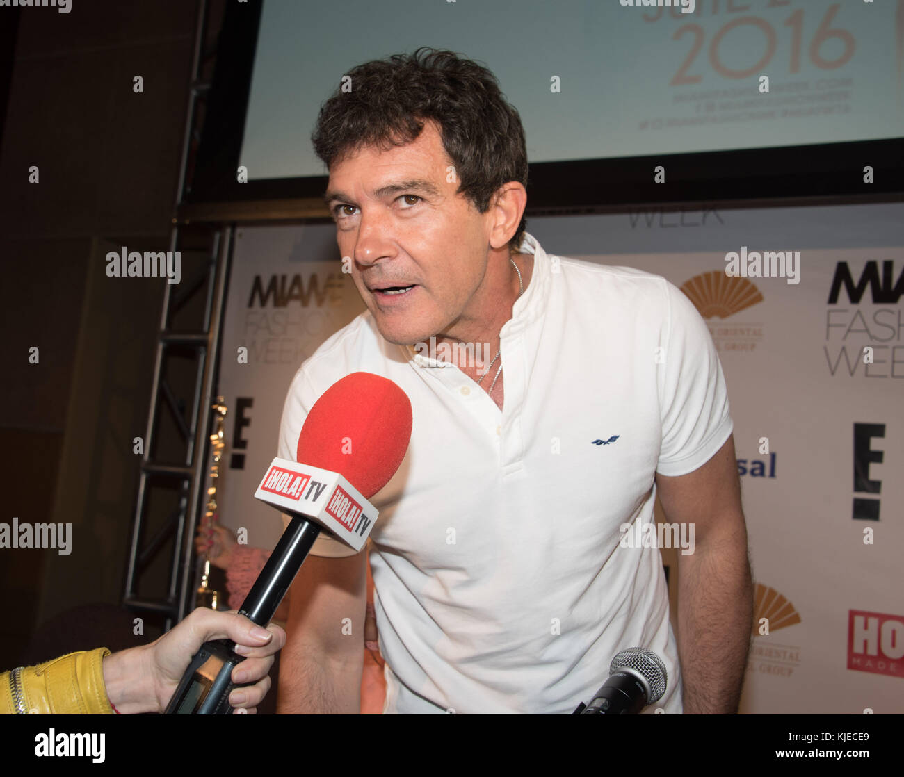 MIAMI, FL - JUNE 01: Actor Antonio Banderas. José Antonio Domínguez ...