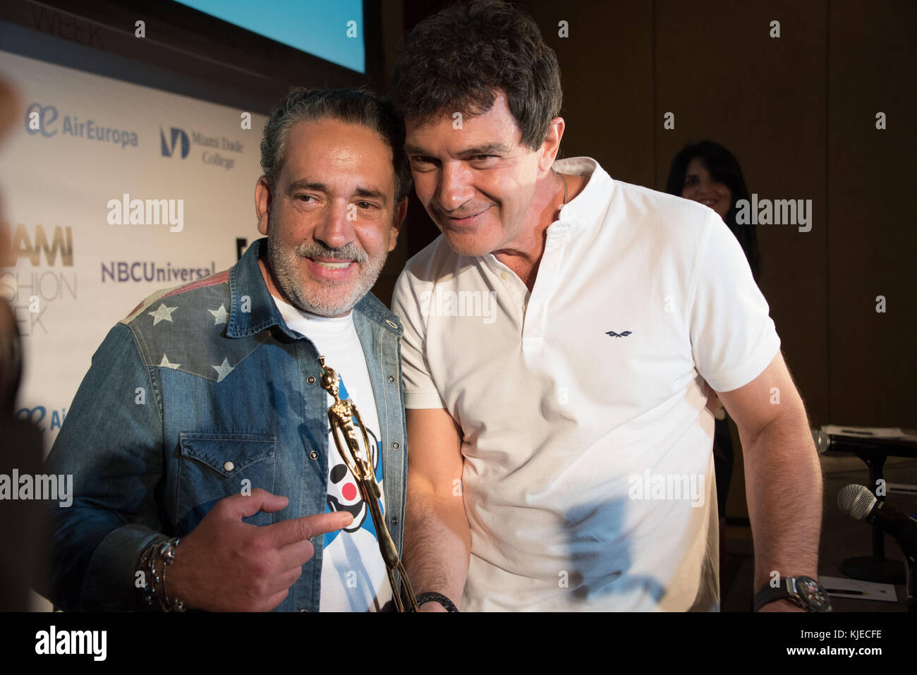 MIAMI, FL - JUNE 01: Actor Antonio Banderas. José Antonio Domínguez ...
