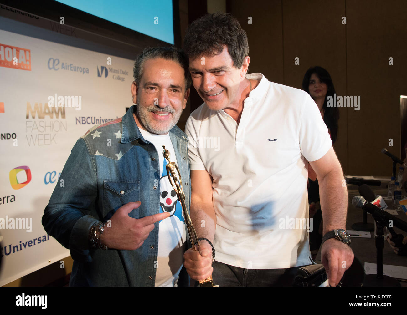 MIAMI, FL - JUNE 01: Actor Antonio Banderas. José Antonio Domínguez ...