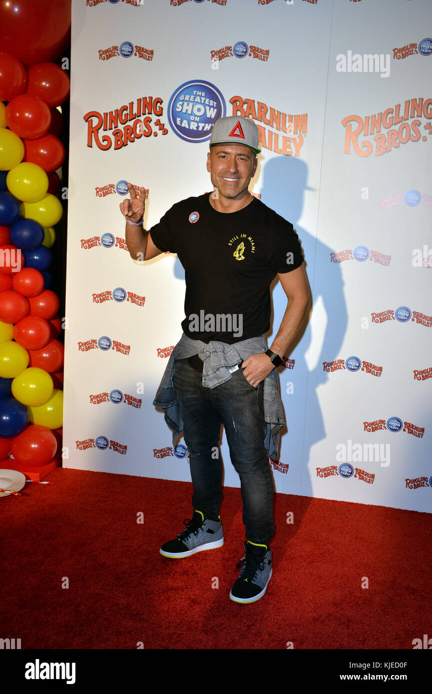 MIAMI, FL - JANUARY 15: Jorge Bernal attends the Ringling Bros. and ...