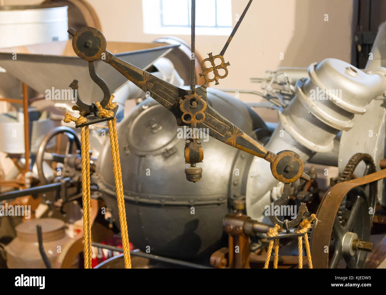 Old scales in a factory in the Netherlands Stock Photo - Alamy