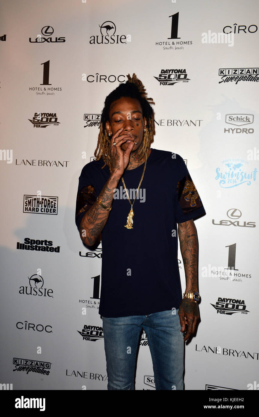 MIAMI BEACH, FL - FEBRUARY 17: Wiz Khalifa attends the Sports ...