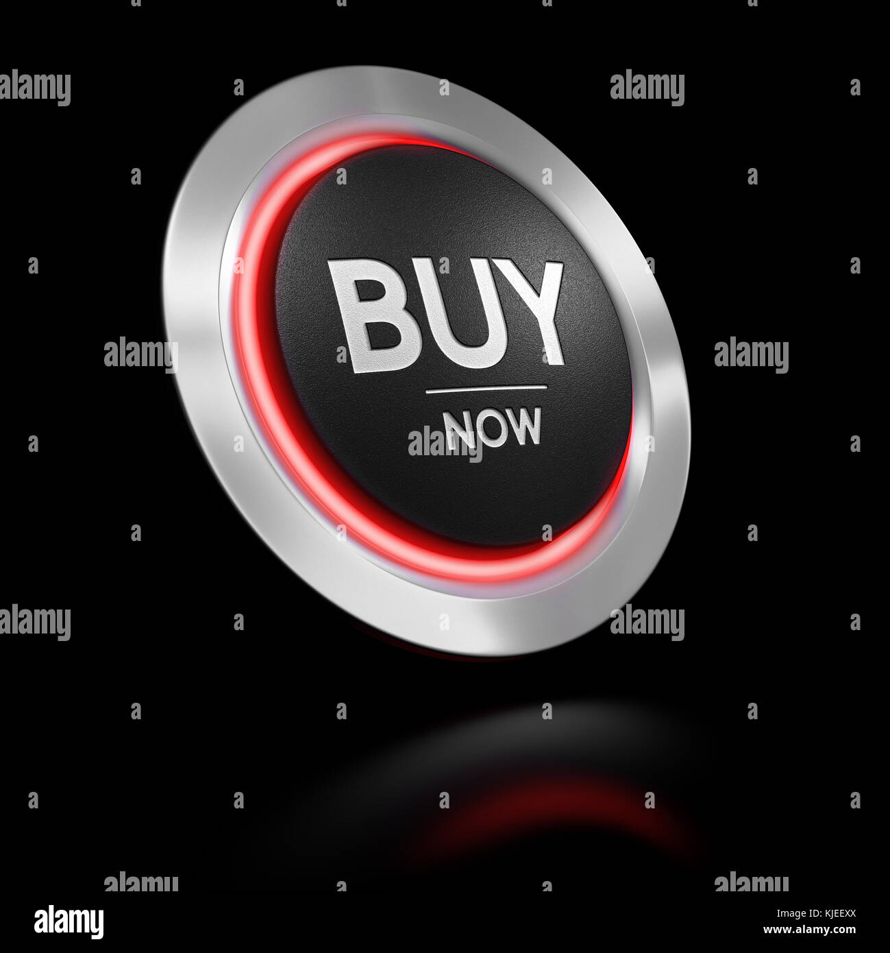 3D illustration of a call to action button with the text buy now ...
