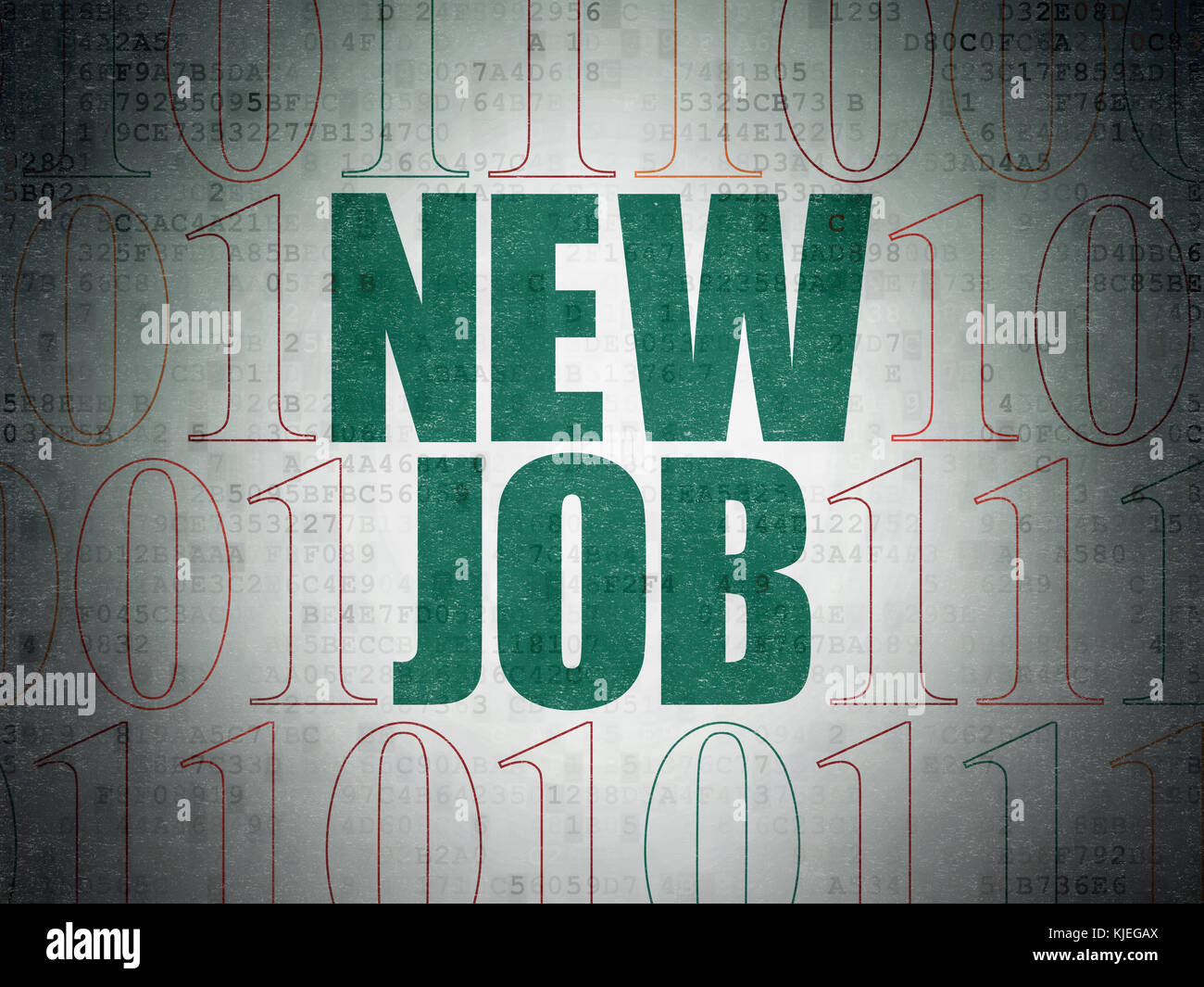 Business concept: New Job on Digital Data Paper background Stock Photo - Alamy