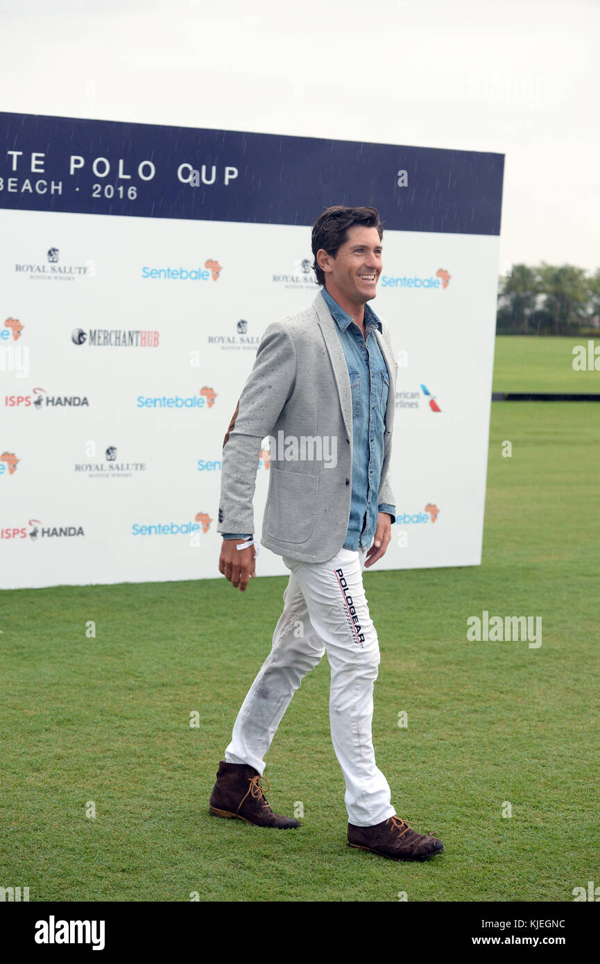 WELLINGTON, FL - MAY 04: Nic Roldan participates in the Sentebale Polo ...