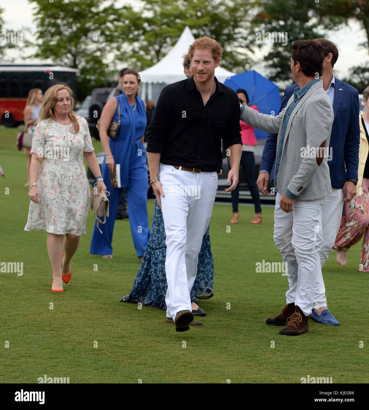 WELLINGTON, FL - MAY 04: Prince Harry participates in the Sentebale ...
