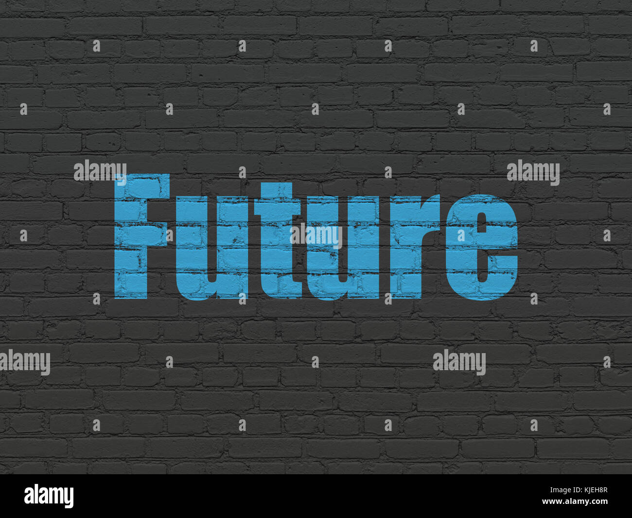 Timeline concept: Future on wall background Stock Photo - Alamy