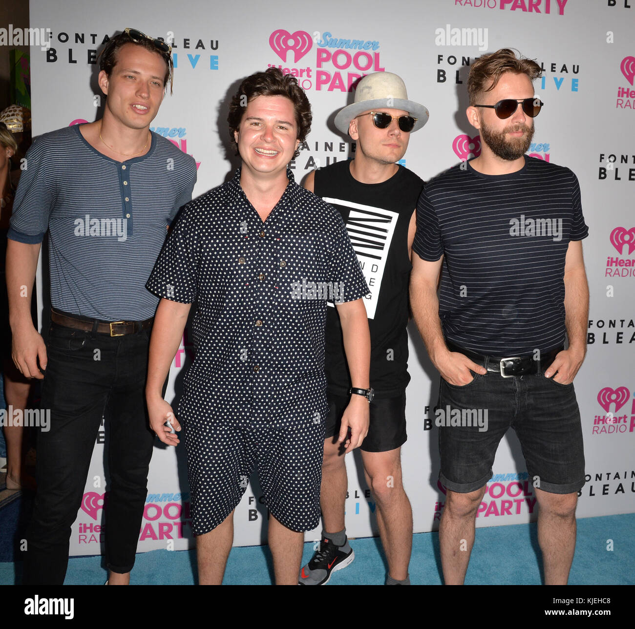 MIAMI BEACH, FL - MAY 21: Mark Falgren, Lukas Graham Forchhammer ...