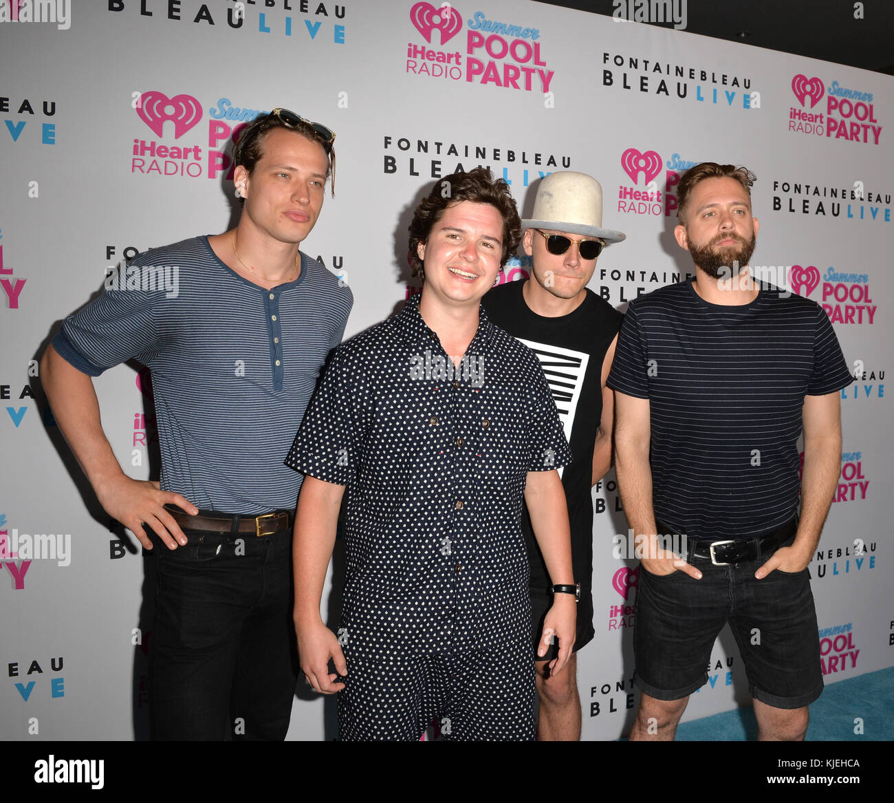 MIAMI BEACH, FL - MAY 21: Mark Falgren, Lukas Graham Forchhammer ...