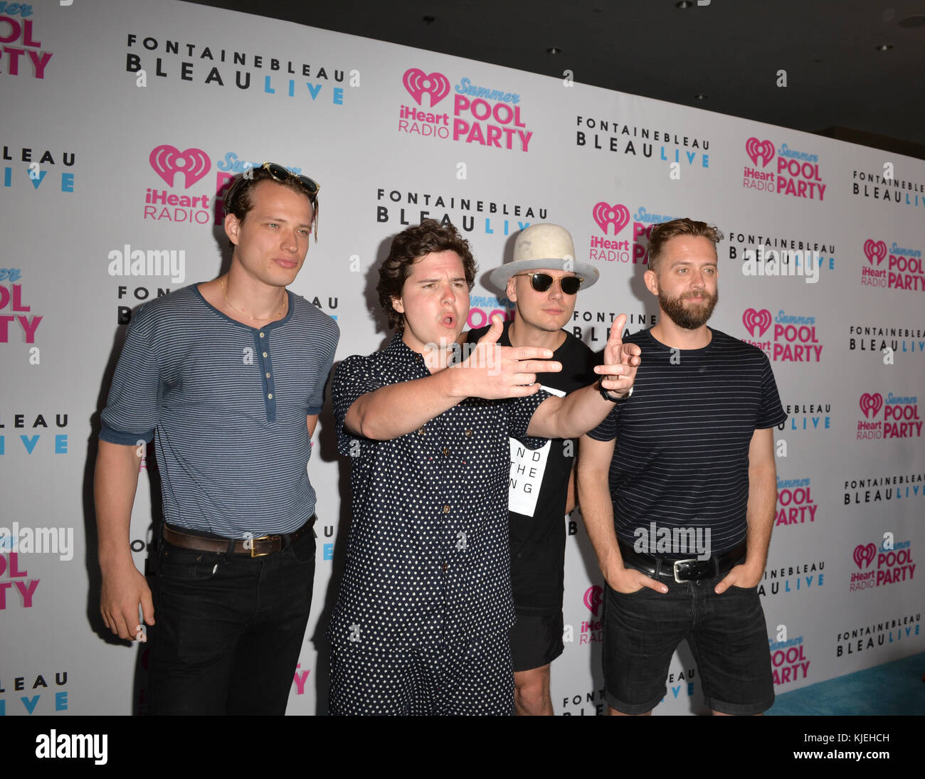 MIAMI BEACH, FL - MAY 21: Mark Falgren, Lukas Graham Forchhammer ...