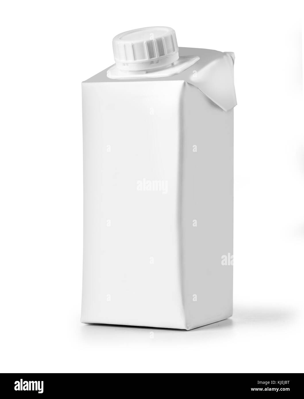 milk white carton package with clipping path Stock Photo - Alamy