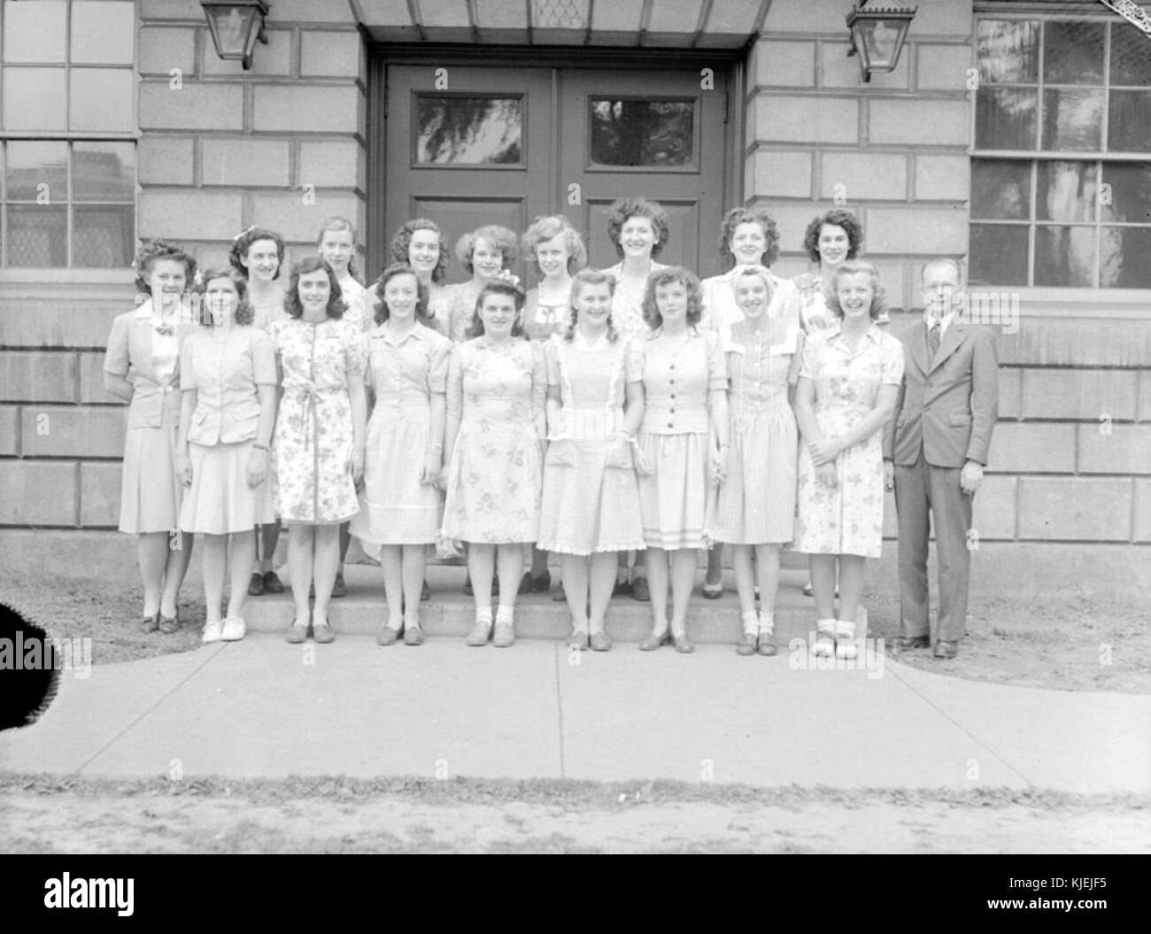 High school yearbook archive Black and White Stock Photos & Images - Alamy