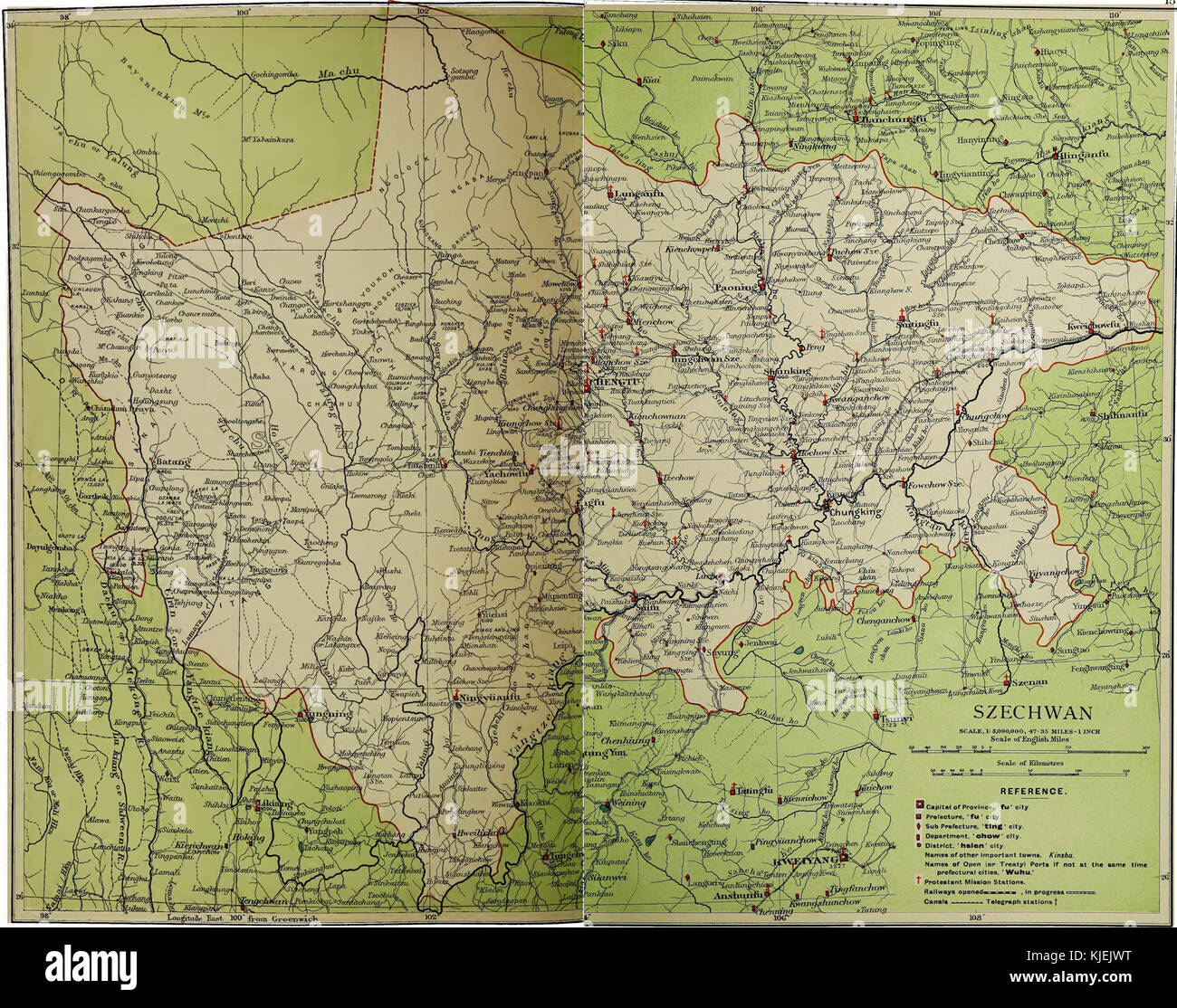 Map of china 1917 hi-res stock photography and images - Alamy