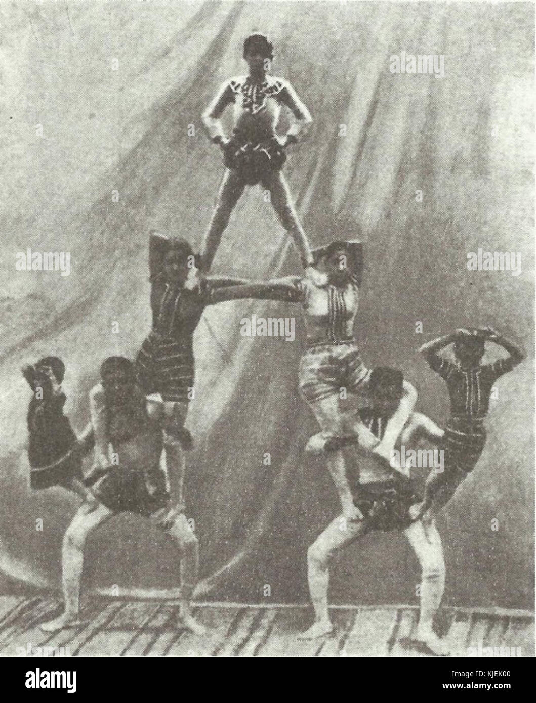 Great Bengal Circus pyramid act Stock Photo - Alamy